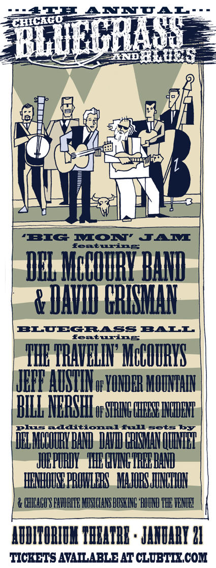 Chicago Bluegrass & Blues Festival Poster