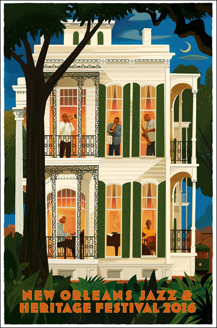 Jazz Fest debuts 2016 “cubes” and posters